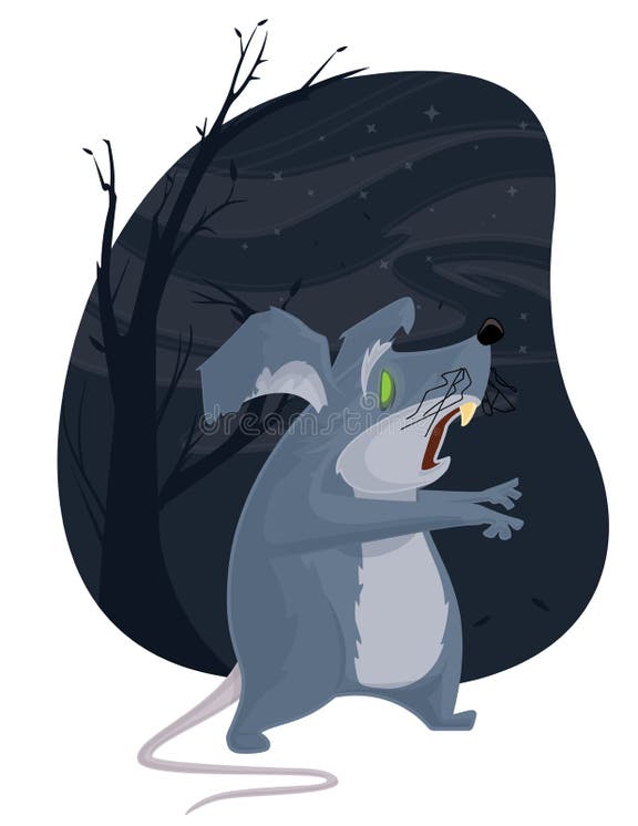 Zombie Mouse stock vector. Illustration of animal, dead - 59945809