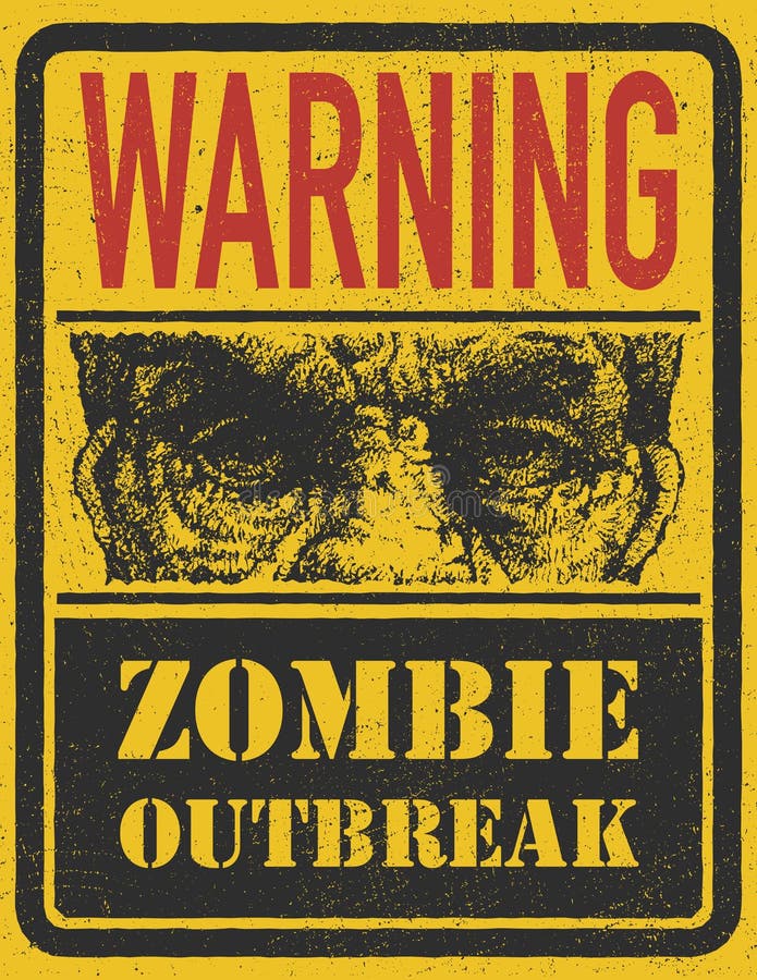 Zombie Outbreak. Hand Drawn. Vector Eps8 Stock Vector - Illustration of ...