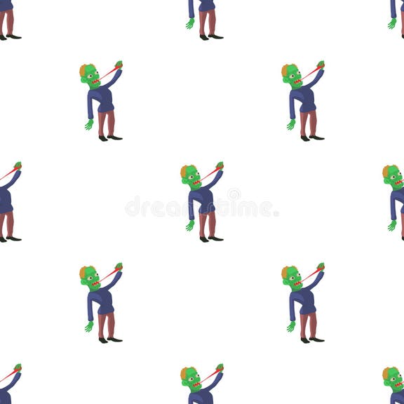 Zombie Pattern Seamless Vector Stock Vector - Illustration of trendy ...