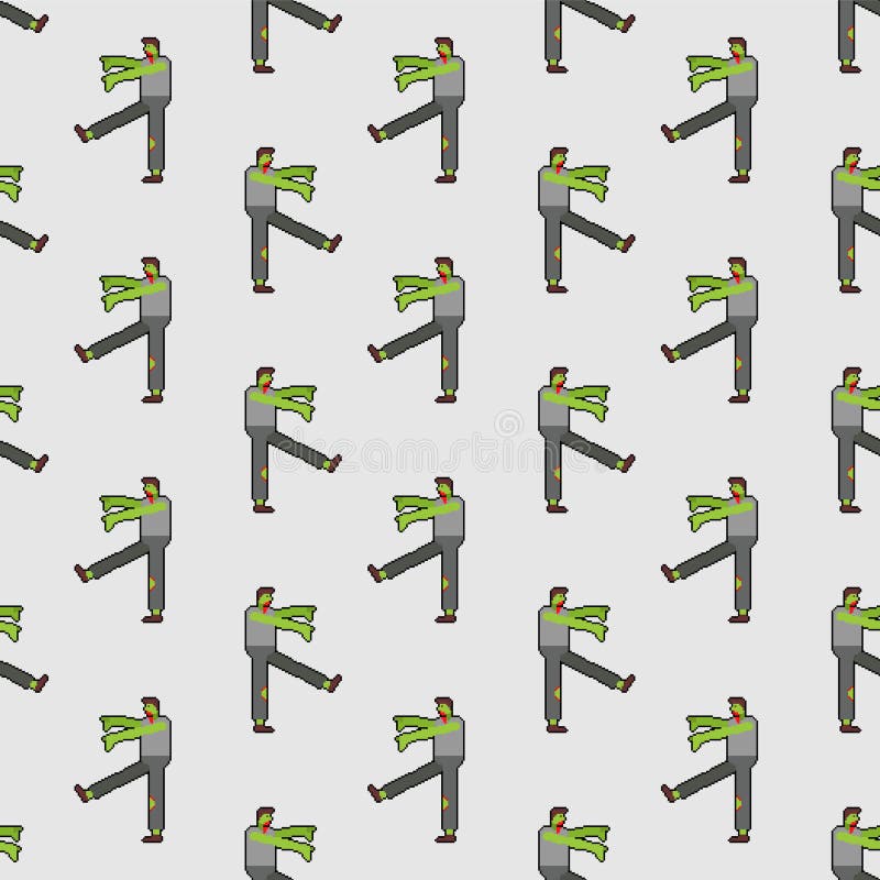 Pixelated Zombi Texture Stock Illustrations – 4 Pixelated Zombi Texture ...