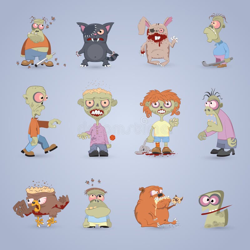 Zombie set2 stock vector. Illustration of undead, halloween - 60113667