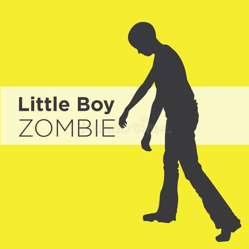 Scary Zombie Silhouette Side View Images Stock Vector - Illustration of ...