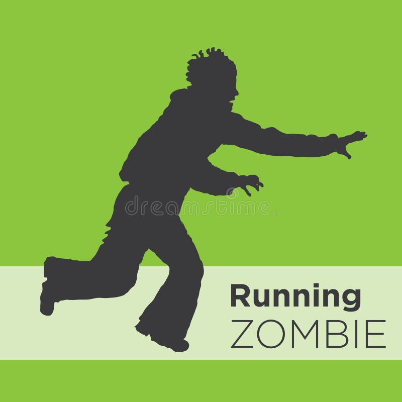 Zombie Silhouette Side View Images Stock Vector - Illustration of ...