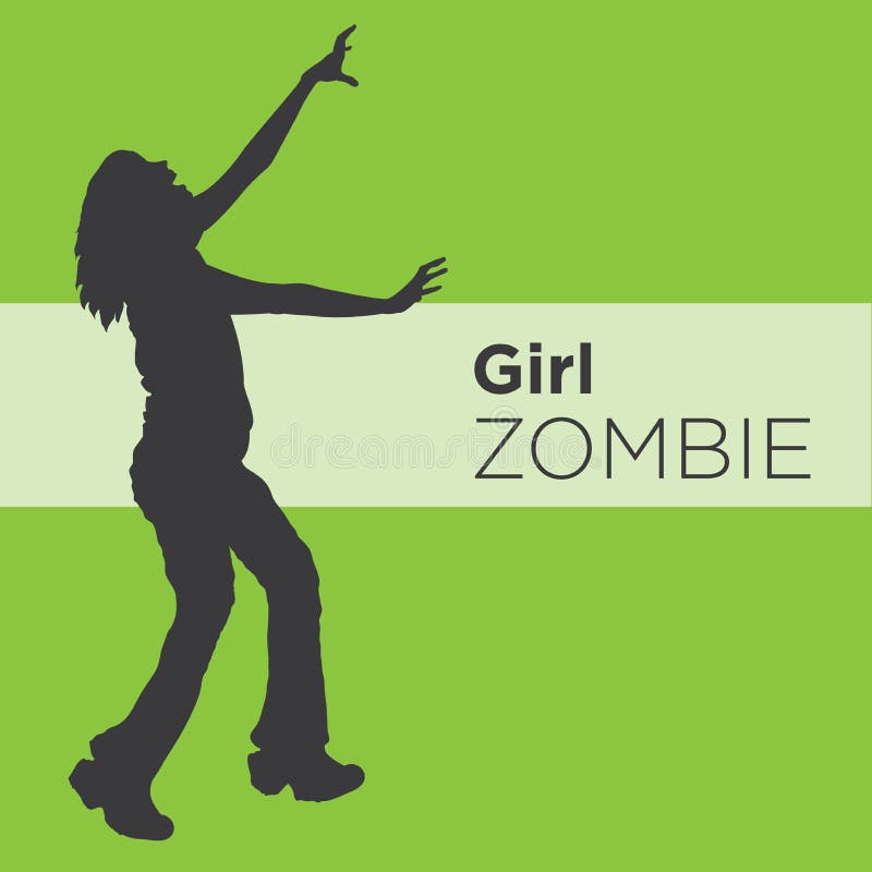 Zombie Silhouette Side View Images Stock Vector - Illustration of ...
