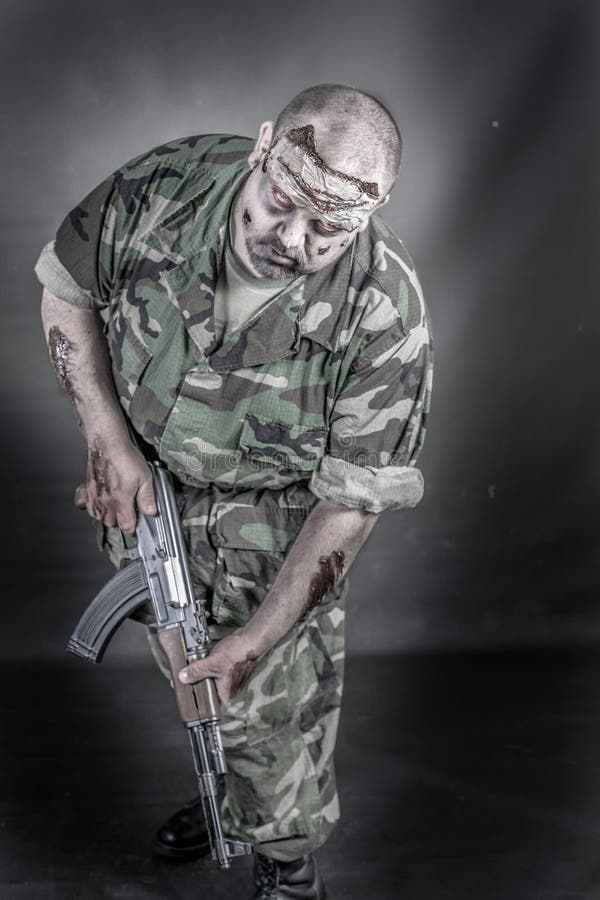 Zombie soldier stock photo. Image of dark, spooky, army - 31253300