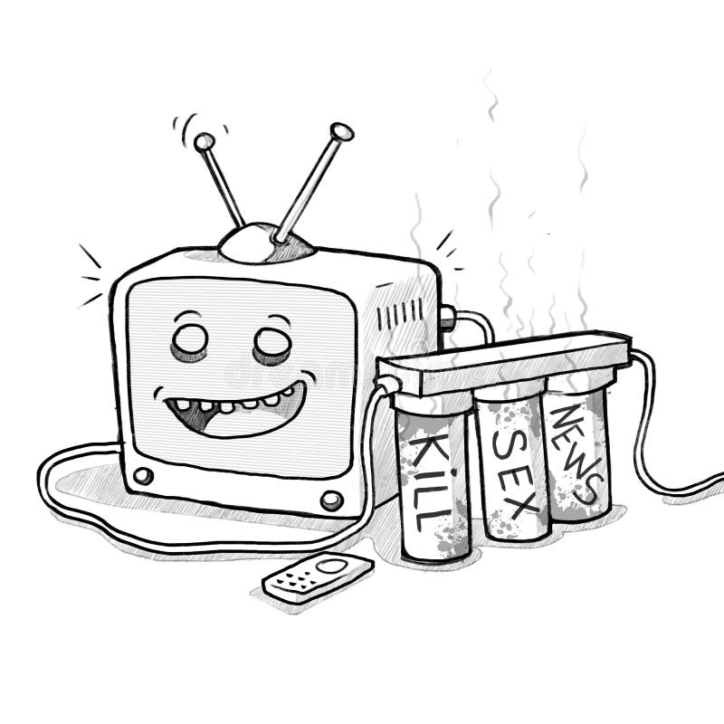 Zombie tv filter stock illustration. Illustration of pain - 141934824