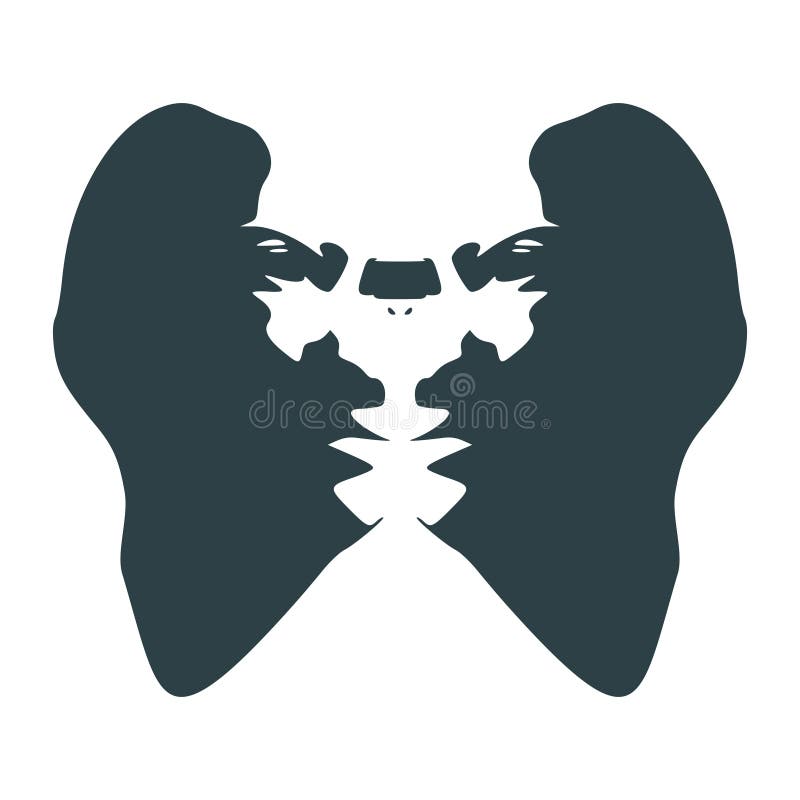 Silhouettes of two head. stock vector. Illustration of expression ...