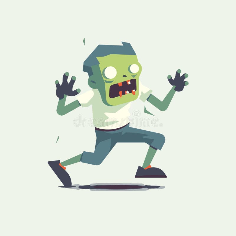 Zombie Vector Flat Minimalistic Asset Isolated Illustration Stock ...