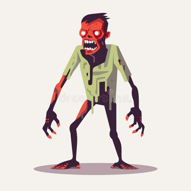 Zombie Vector Flat Minimalistic Asset Isolated Illustration Stock ...
