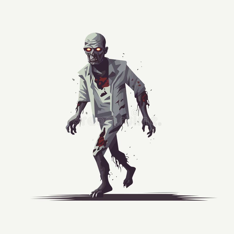 Zombie Vector Flat Minimalistic Asset Isolated Illustration Stock ...
