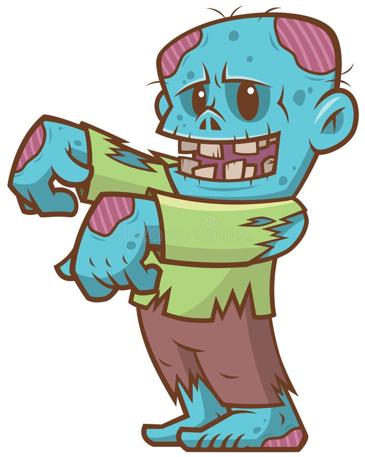 Zombie stock vector. Illustration of fear, drivers, cartoon - 156281084