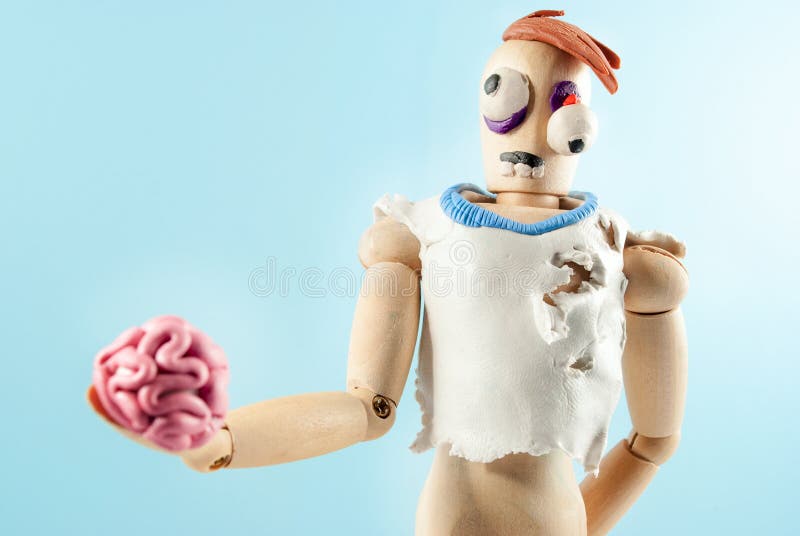 Zombie wooden dummy. stock photo. Image of gesture, epidemy - 67382508