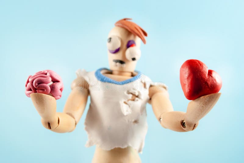 Zombie wooden dummy. stock image. Image of plasticine - 67382535