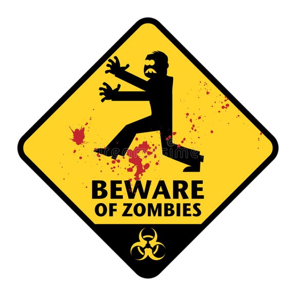 Zombies sign stock vector. Illustration of hunting, imperfections ...