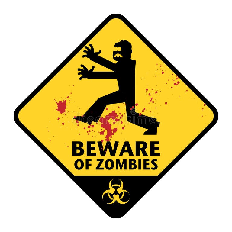 Zombies sign stock vector. Illustration of hunting, imperfections ...
