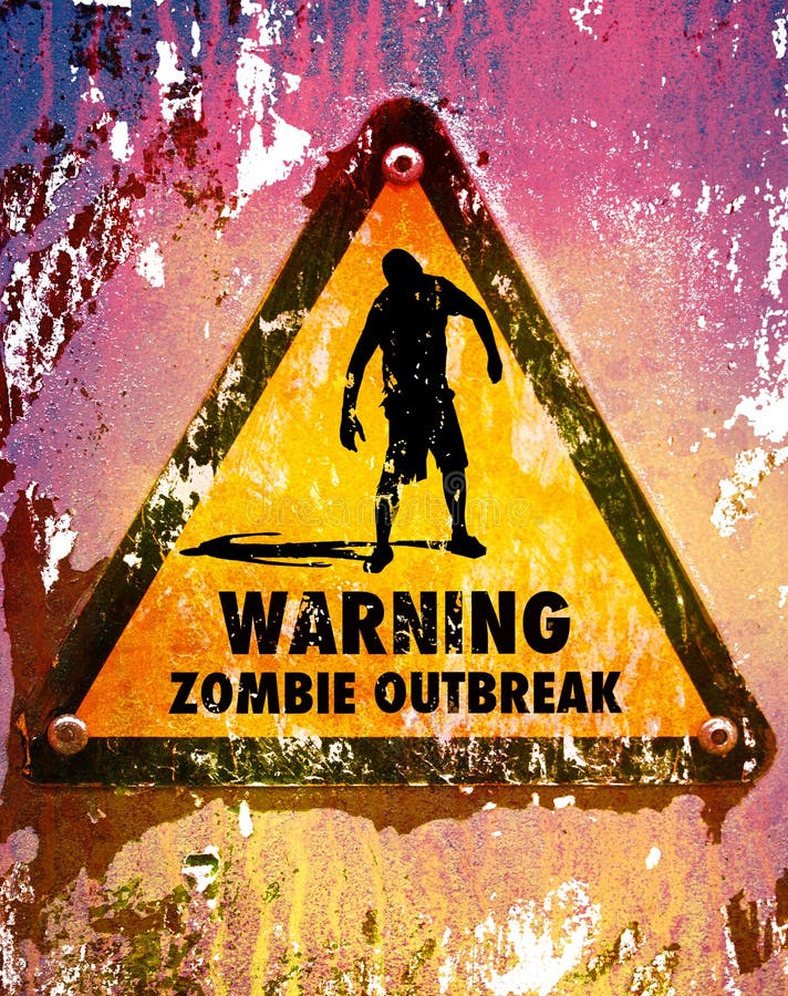 Warning Zombie Stock Illustrations – 726 Warning Zombie Stock ...