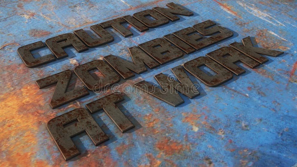 Zombies at work stock photo. Image of gore, contamination - 48671158