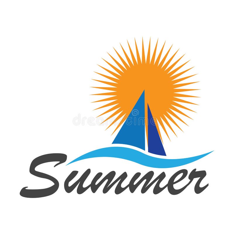 Zomer-logo Symbool Illustratie Ontwerpsjabloon Vector Vector ...