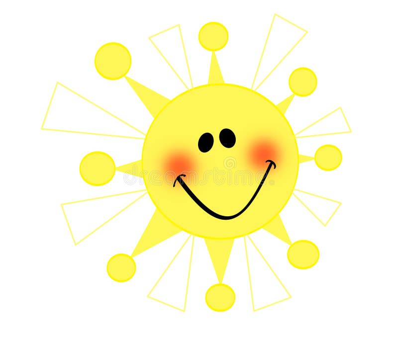 Zon vector illustratie. Illustration of kosmos, grappig - 4083406