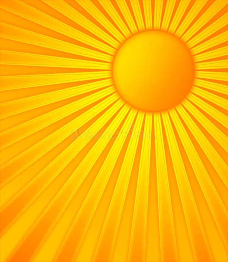 Zon stock illustratie. Illustration of geel, kleuren, hemel - 5260315
