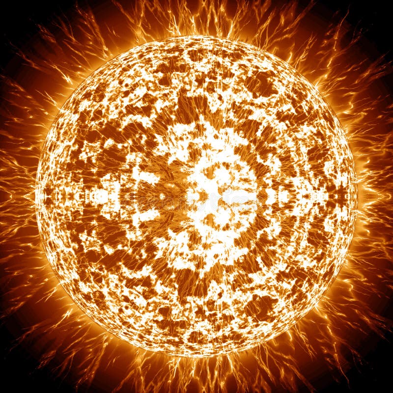 Structuur van de Zon stock illustratie. Illustration of astronomie ...