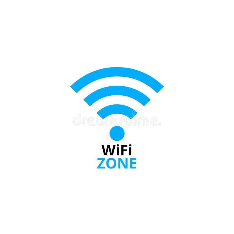 Zona wifi. icono wifi. stock de ilustración. Ilustración de email ...