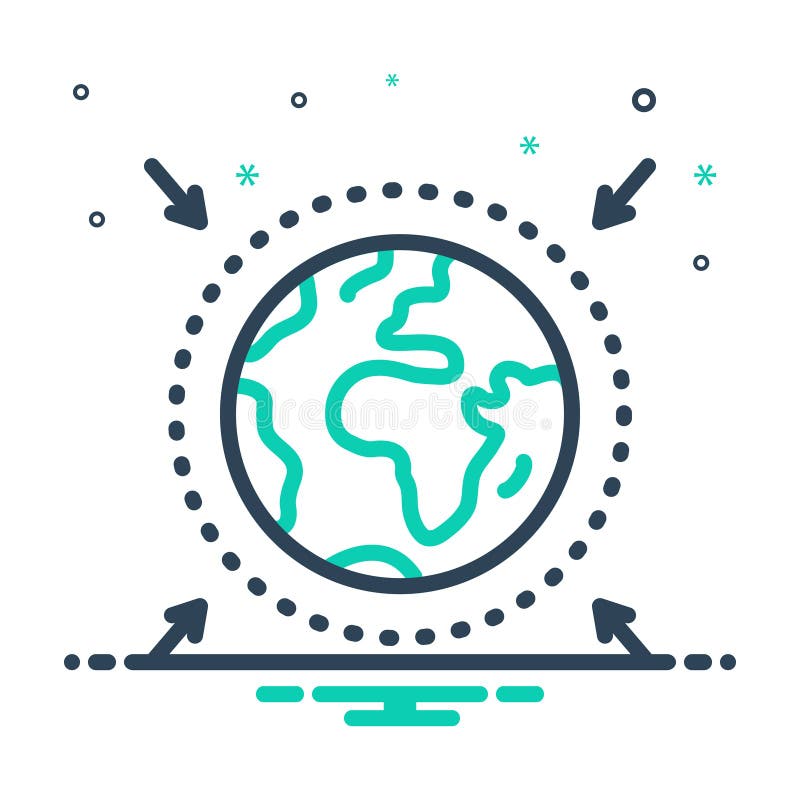 Mix Icon for Zone, Area and Region Stock Vector - Illustration of ...