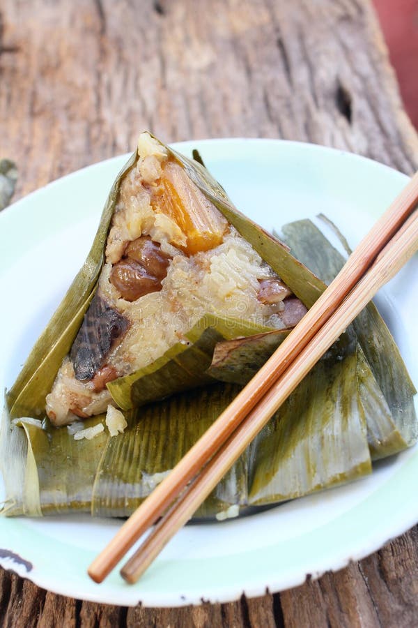 Zongzi stock photo. Image of chinese, meal, shape, sausage - 41579636