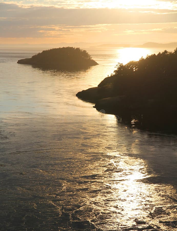 Zonsondergang Bij De Pas Van De Teleurstelling Stock Afbeelding ...