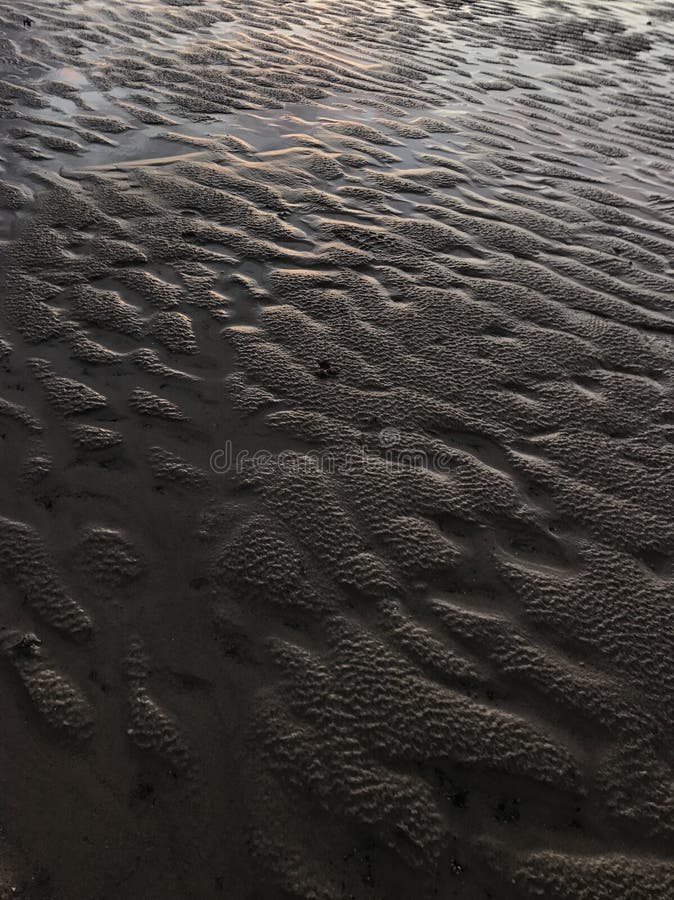 De Structuur Van Het Zand Op Het Strand Stock Afbeelding - Image of ...
