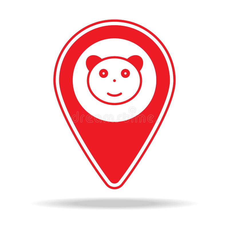 Zoo Map Pin Icon. Element of Warning Navigation Pin Icon for Mobile ...