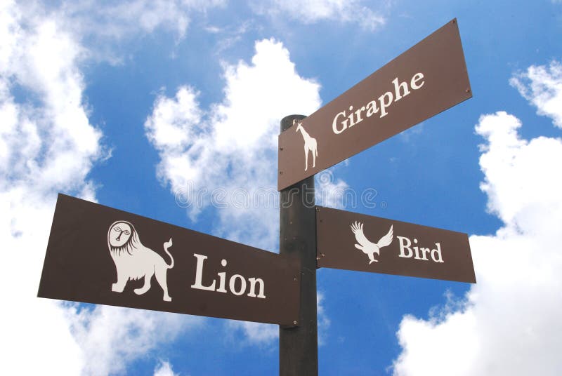 Zoo Sign stock image. Image of location, bird, giraffe - 5945175