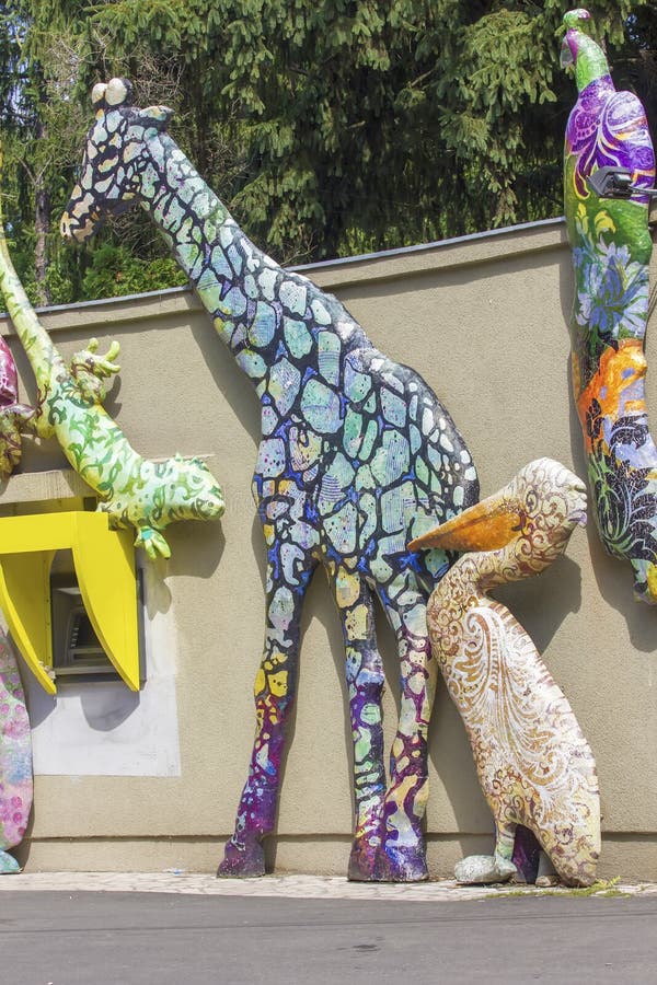 Zoo wall stock photo. Image of decorate, attractive, environment - 56877674