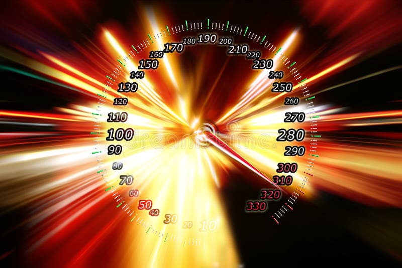 Acceleration Speed Motion on Night Road Stock Image - Image of motion ...