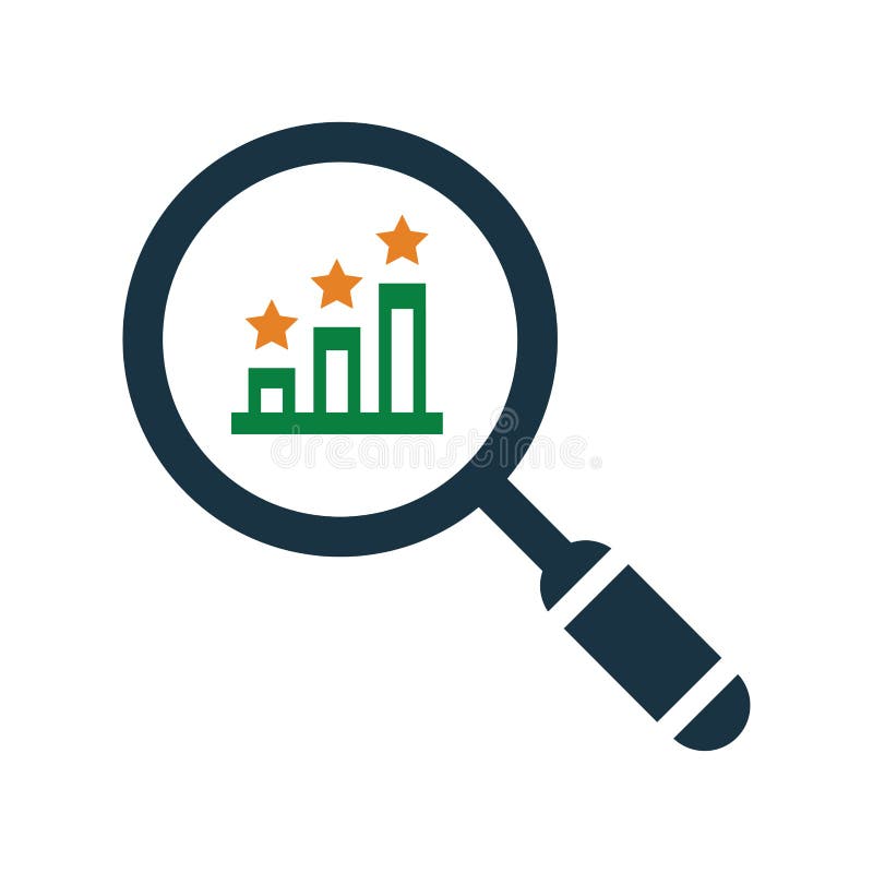 Zoom, Analysis, Analytics Icon. Simple Flat Design Concept Stock Vector ...