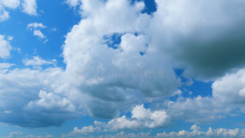 Azure Sky or Sky Blue Beautiful White Spring Clouds. Blue Sky ...