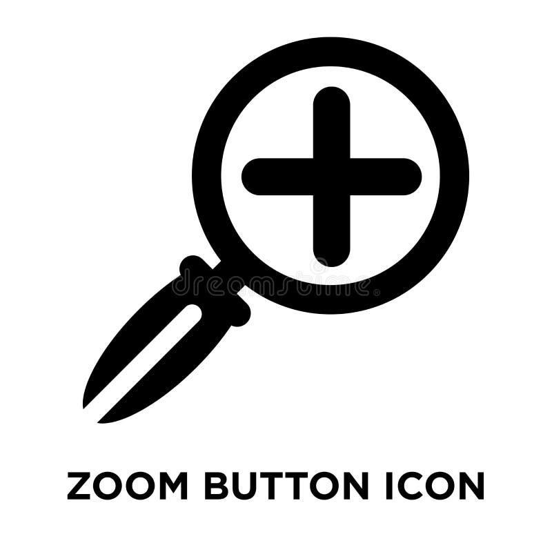 Zoom Button Icon Vector Isolated on White Background, Logo Concept of ...