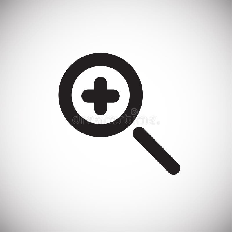 Zoom Button Icon in Different Style Vector Illustration. Two Colored ...