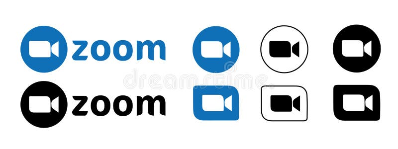 Zoom Camera Icon - Popular Application for Video Communications ...