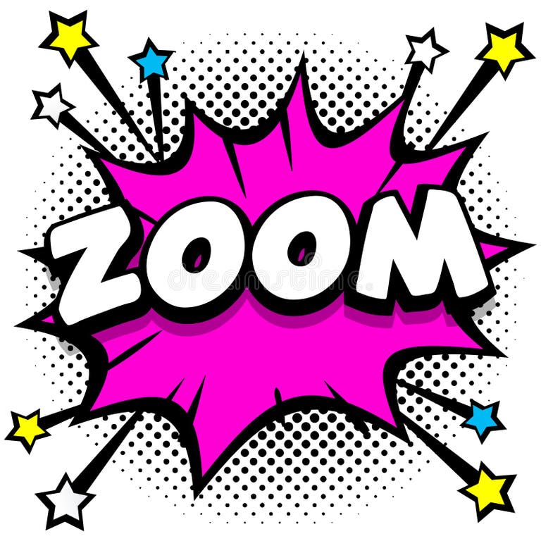 Zoom Comic Book Explosion Bubble; Vector Illustration Stock Vector - Illustration of collection ...