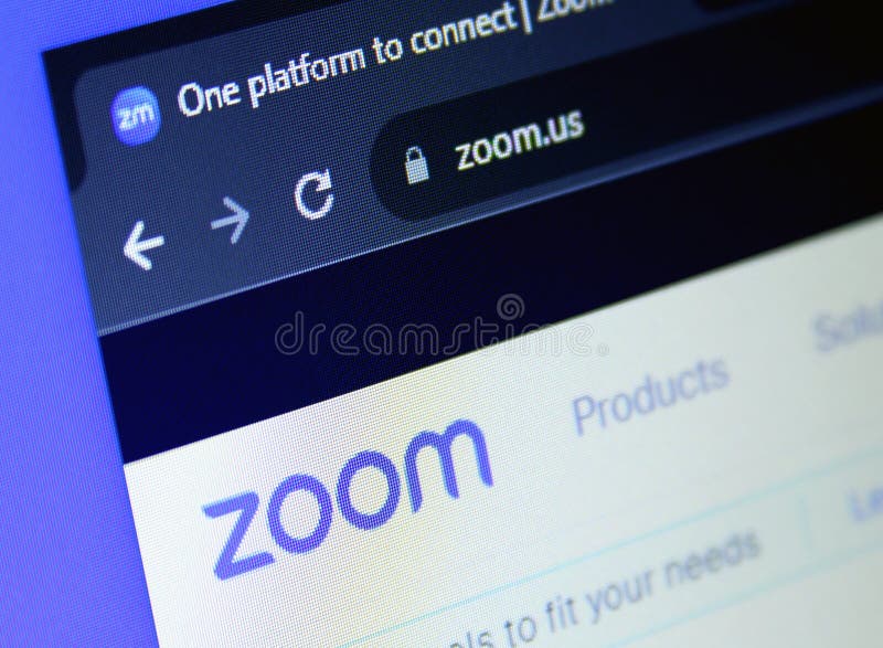 Zoom logo editorial image. Image of mobile, graphic - 297608410