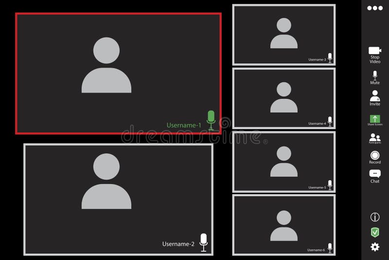 Call Participants Icon Stock Illustrations – 109 Call Participants Icon ...