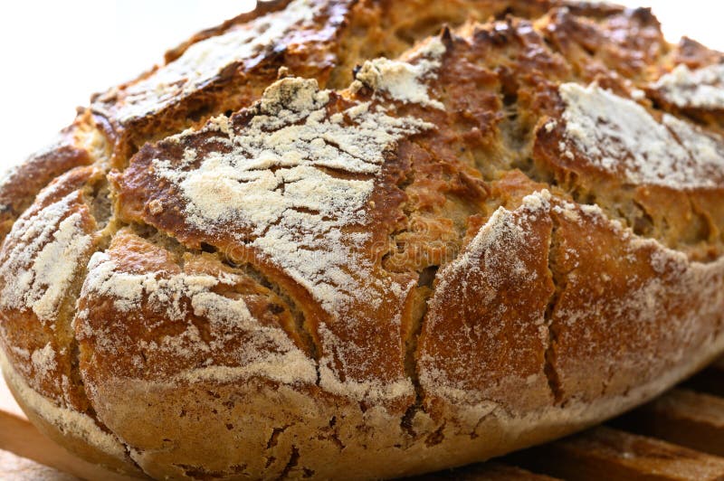 Zoom the Bread in a White Dish. Stock Image - Image of cooked, greasy ...
