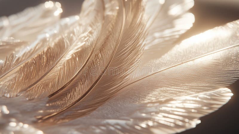 Zoom in on a Detailed Close-up of a Phoenix Feather Accessory Stock ...