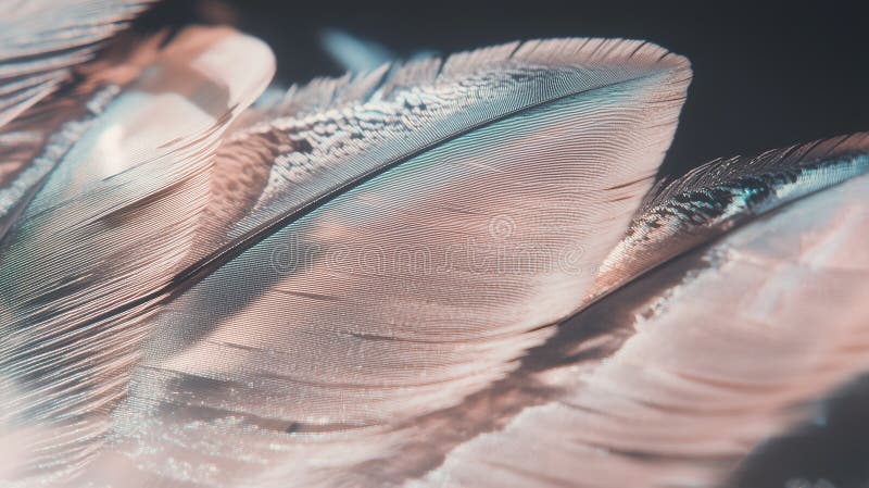 Zoom in on a Detailed Close-up of a Phoenix Feather Accessory Stock ...