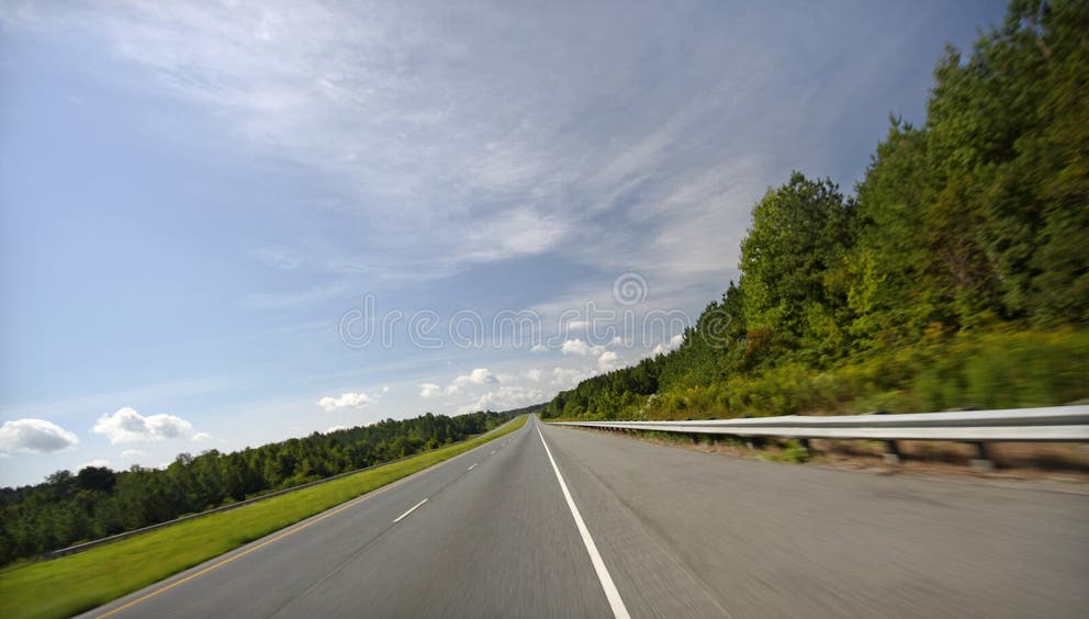 Zoom down the open road stock photo. Image of open, rural - 7238832