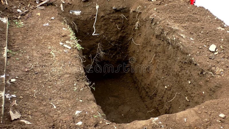 Zoom in on an empty grave stock video. Video of grave - 178447759