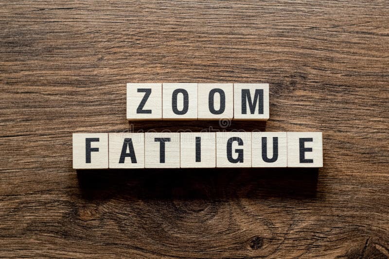 Zoom Fatigue - Word Concept on Building Blocks, Text Stock Photo ...