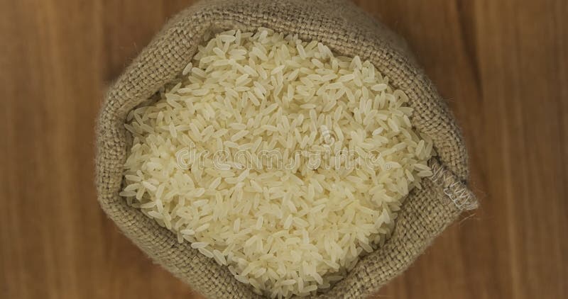 Rice Grain Stripe Isolated on Green Screen. Top View Stock Footage ...