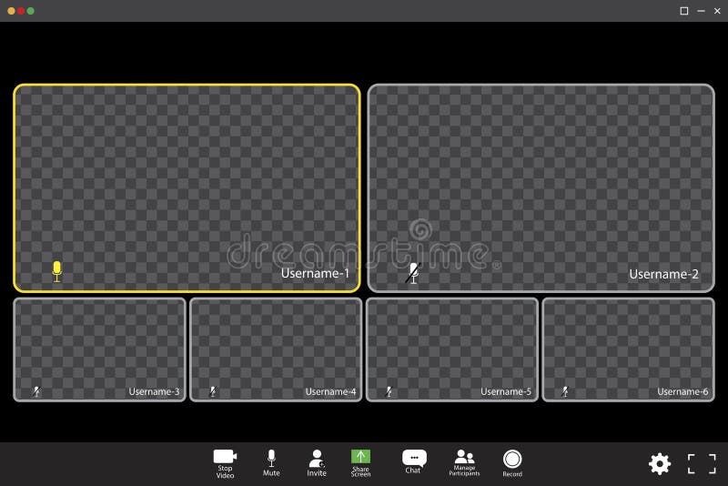 Zoom, Great Design for Any Purposes. Six Participants. One Active ...